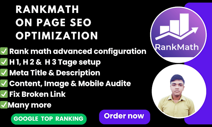 Set up your rank math and on page seo for ranking by Ranodhir | Fiverr