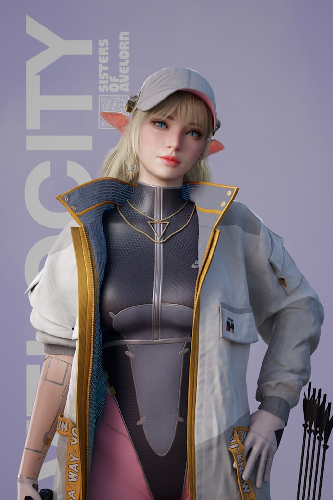 Create 3d stylized character ready for ue and unity game with game assets by Sammarcuss | Fiverr