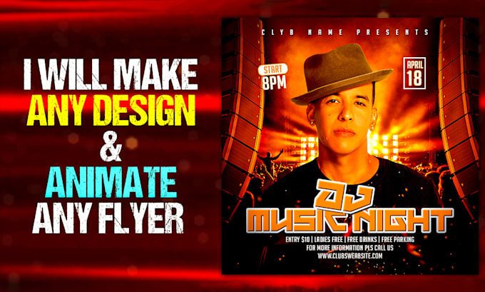 Design and animate motion flyer, party flyer, event flyer, motion ...