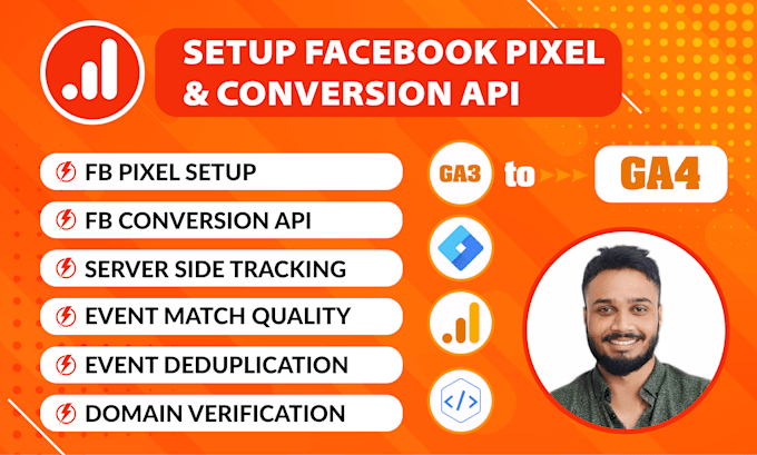 Fix facebook pixel, setup conversion api,ga4 server side tracking by Sm_saykot | Fiverr