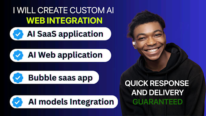 Do bubble saas app, ai saas website, ai integration by Vagestudio | Fiverr