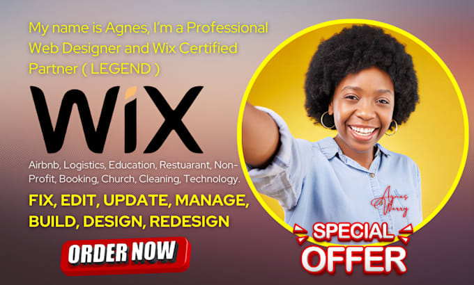 Design or redesign wix website, wix website design by Agneswerry | Fiverr