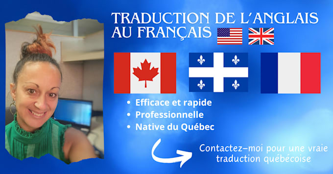 Je vais traduire anglais vers francais by San1978 | Fiverr