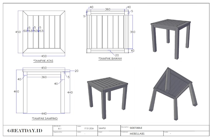 Professional furniture technical drawing services bring your designs to ...