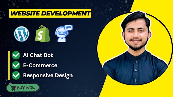 Build custom website with ai chat bot using wordpress, shopify by Syedshah875 | Fiverr