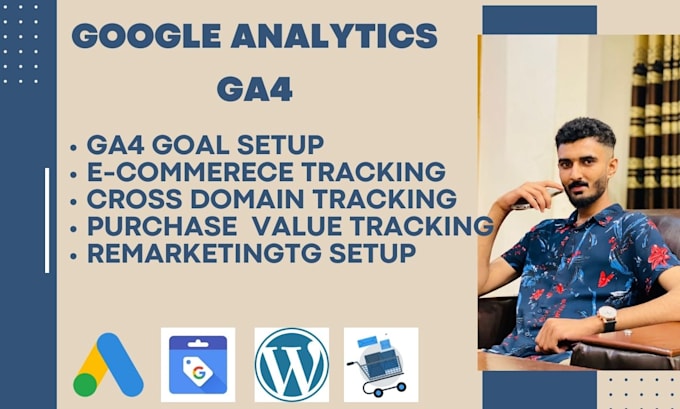 Setup google analytics 4, ga4 ecommerce tracking, conversion tracking ...
