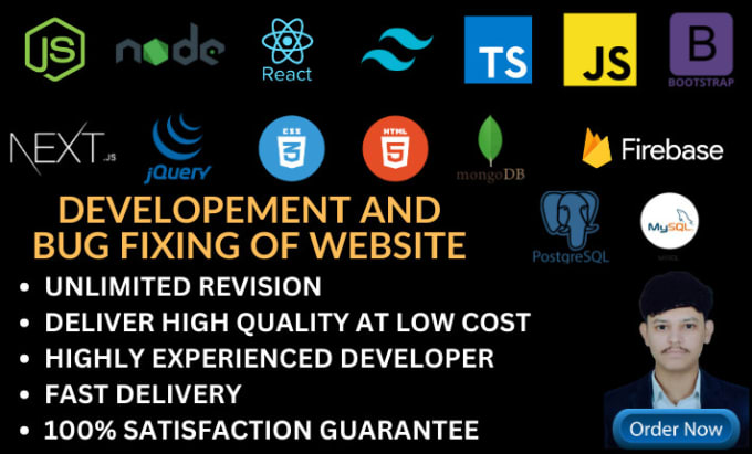 Develop And Fix Bug In React Nodejs Nextjs Firebase By Shaileshdabhi1 Fiverr