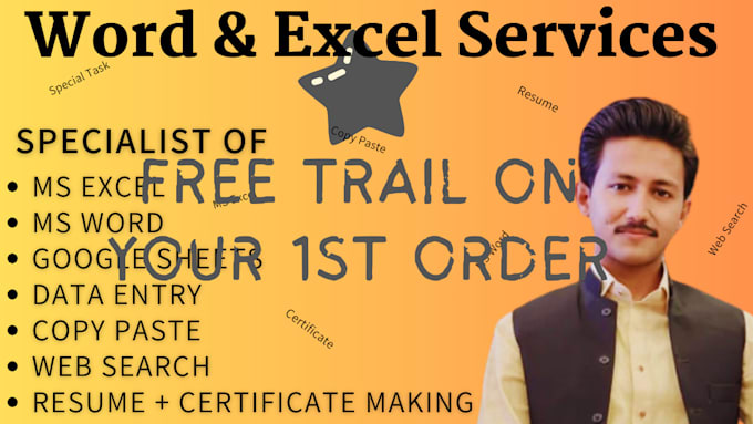 Perform Excel And Word Data Entry Merge Cleanup Formatting Converting