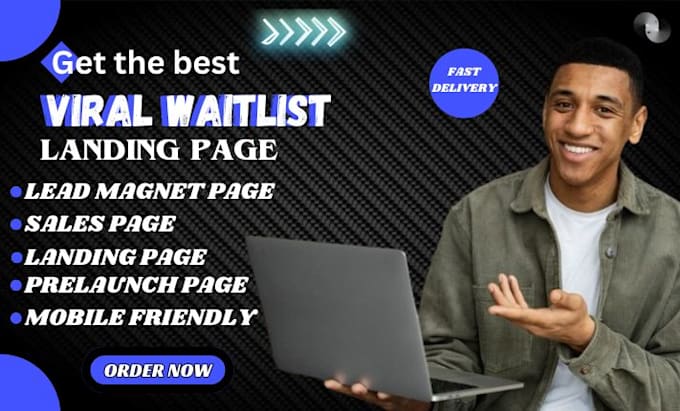 Design waitlist landing page, lead capture page, coming soon page ...