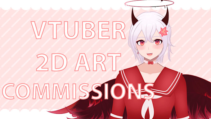 Draw your avatar vtuber design in clip studio paint by Modeussan | Fiverr