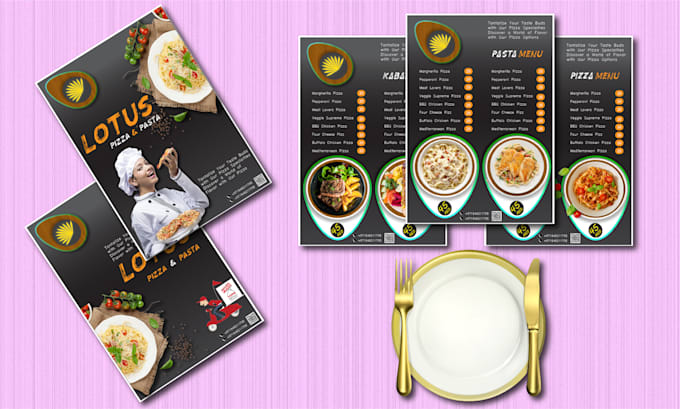 Craft food menus design, boards, flyers, and more for your restaurant ...