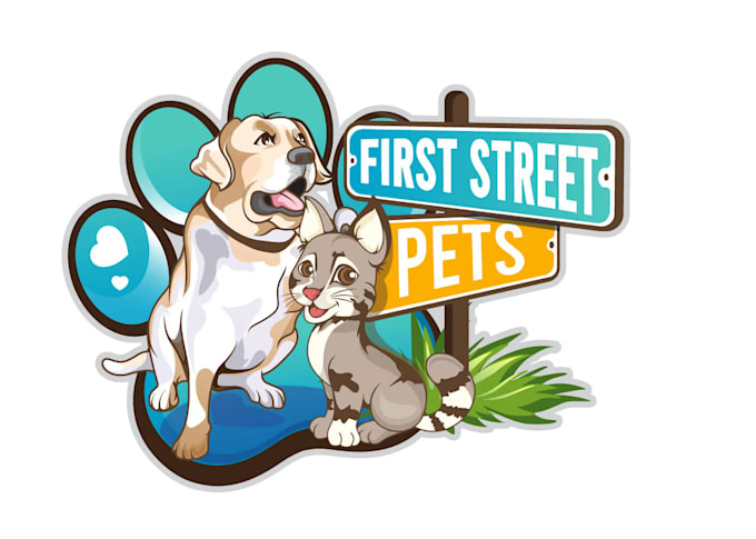 Create gorgeous logo for a dog paw, dog adventure, with my new thinking ...