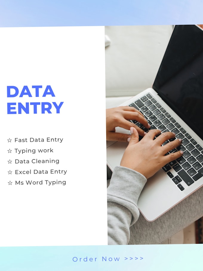 Do fast accurate excel data entry and typing by Lilly_tanaka | Fiverr