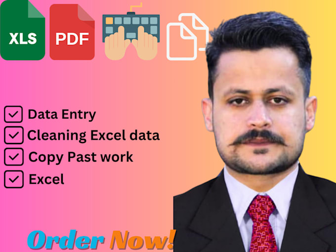 Do quickly inputting data entry, excel data cleaning, pdf, copy past by Abdulsalam415 | Fiverr
