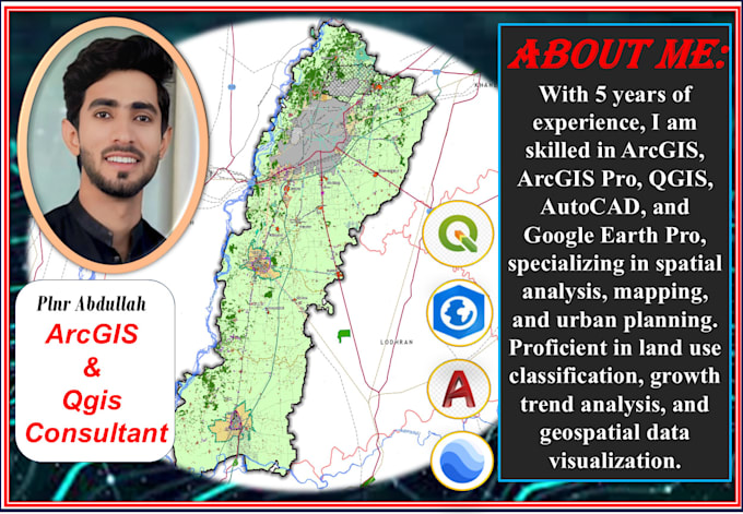 Create arcgis, gis map, vector map, do spatial analysis by Planner_abdulah | Fiverr