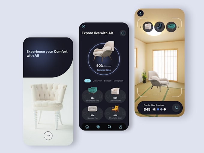 Build augmented reality app, 3d ar camera app, virtual ar showroom ... Build augmented reality app, 3d ar camera app, virtual ar showroom ...