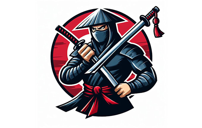 Design super unique japanese ninja mascot logo with unlimited revision ...