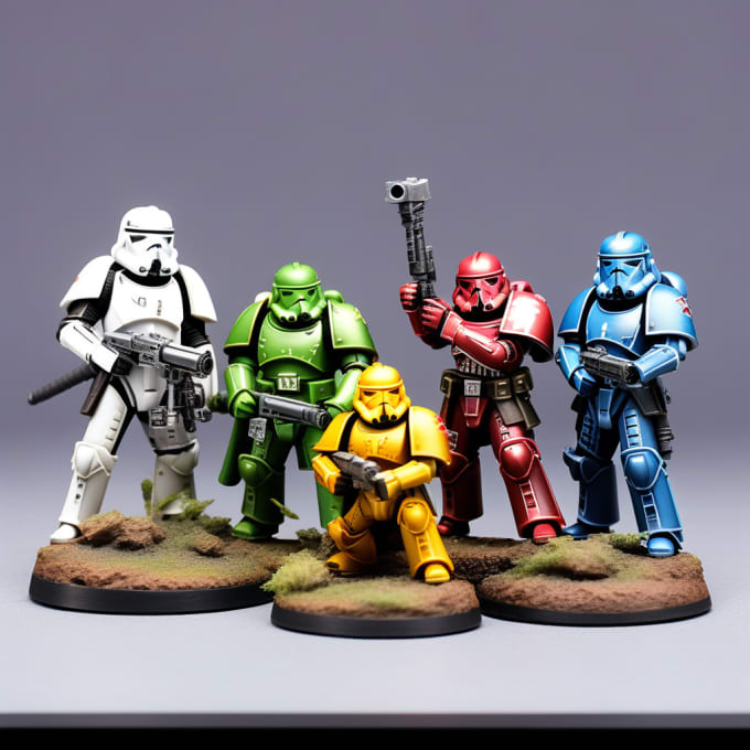 Paint your warhammer 40k miniatures by Smutsjedidah | Fiverr