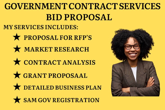 Do bid proposal, government contract and grant writing, rfp by Chlara ...