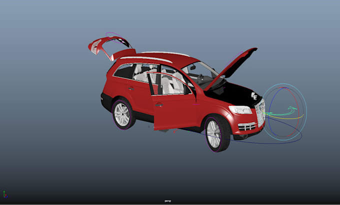 Rig 3d car animation in blender, maya, 3d car modeling, 3d car ...