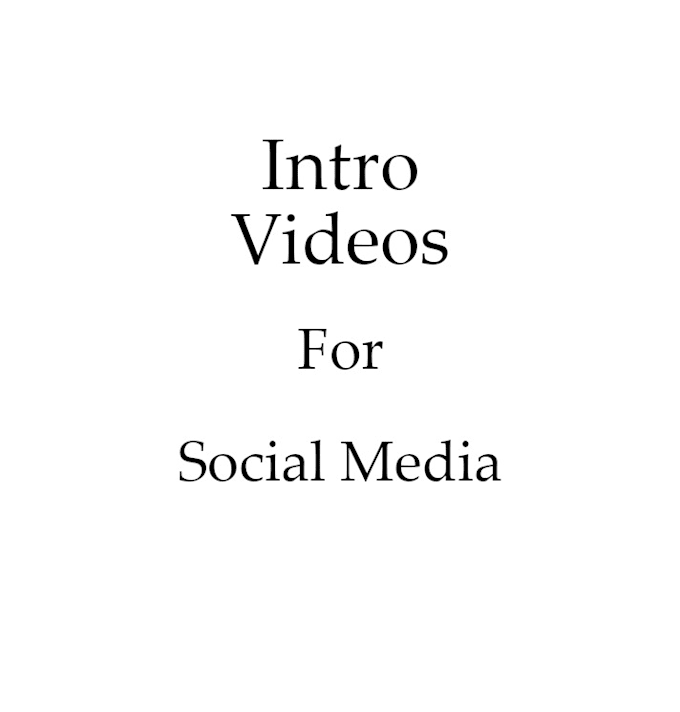 Create an introduction clip for your social media video by Cdavid90 ...