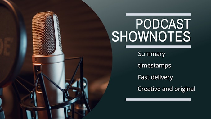 Listen to your podcast and write show notes with timestamps by ...