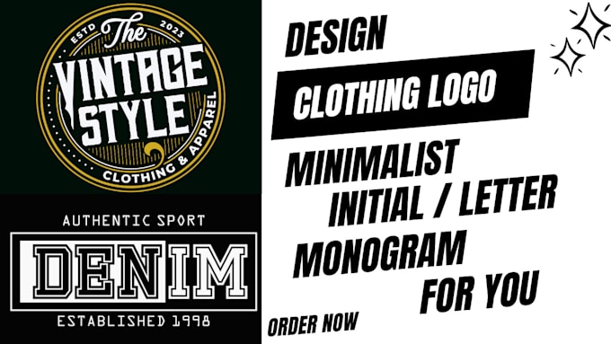 Do initial letters monogram and urban clothing brand logo by Himstudio ...