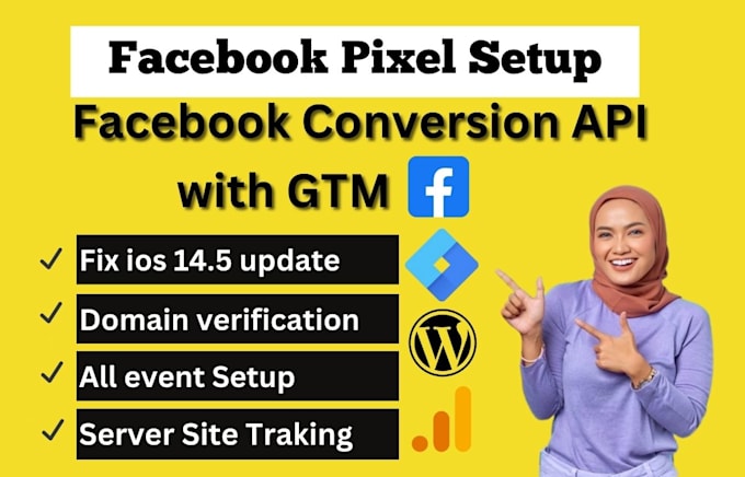 Setup facebook conversion api with gtm for wordpress by Sayeed945 | Fiverr