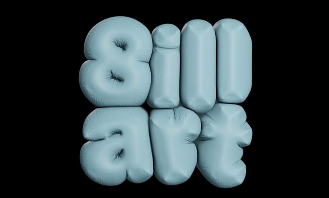 Make 3d inflated text balloon effect by Bill_art_ | Fiverr