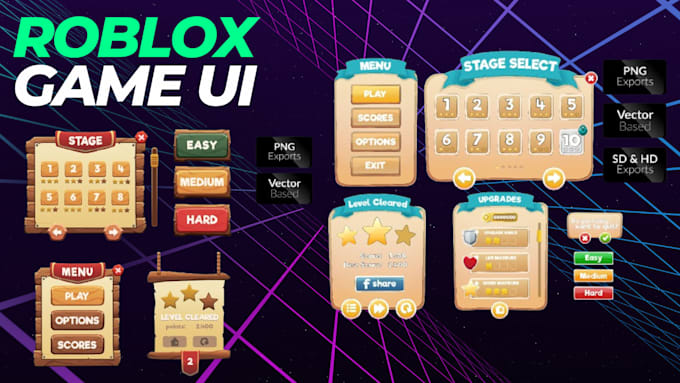 Design high quality roblox ui for your game by Elijahmagnus | Fiverr