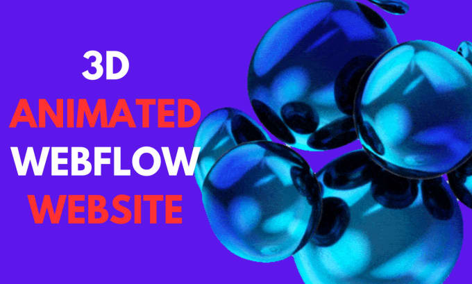 Create 3d animated spline webflow landing page, 3d webflow, webflow ...