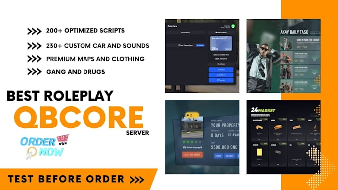 Provide you with a fully functional fivem qbcore server by Sambrown02 ...