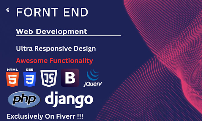Be Your Front End Web Developer Using Html Css Javascript By