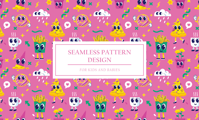 Create cute seamless pattern design for babies textile by Jadee_123 ...