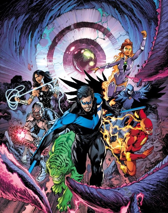 Draw comic book cover, comic page, comic art illustration, custom cover art