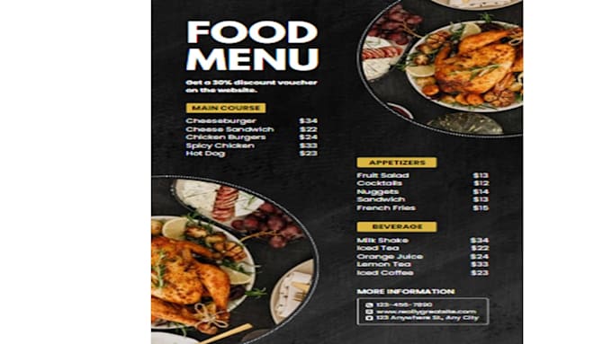 Café menu restaurant menu or any kind of menu design by Sharonshaz821 ...