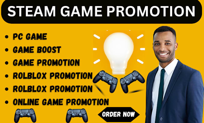 Do steam game promotion roblox game steam game marketing by James ...