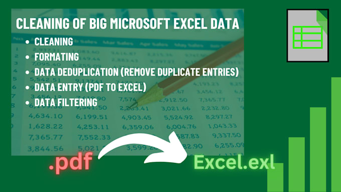 Clean microsoft excel data by Logdessi | Fiverr