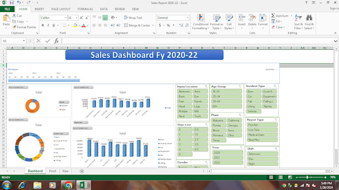 Make excel chart,pivot tables,get your project just in 2 hrs by ...