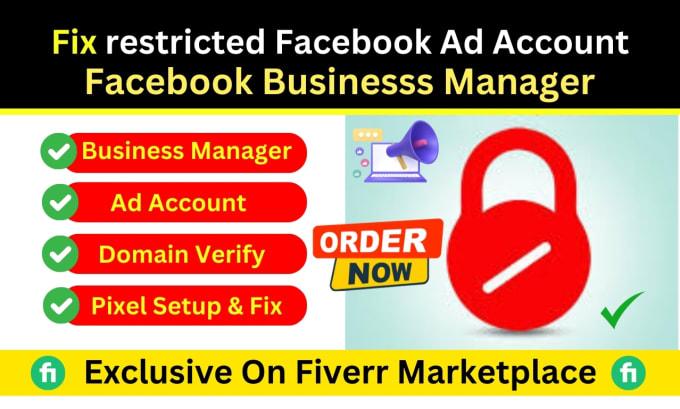 Fix meta ad account disable issues and create facebook business manager ... Fix meta ad account disable issues and create facebook business manager ...