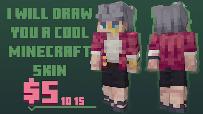 Draw quality minecraft skins by Forttti | Fiverr