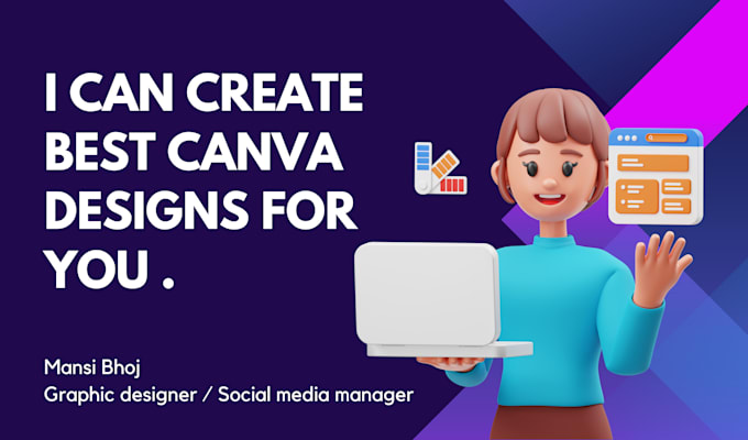 Design anything on canva by Mansi_canva | Fiverr