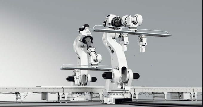 Create a 3d realistic industrial animation video, technical animation ...