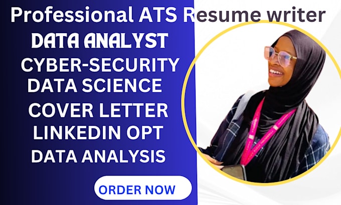 Do data science resume cyber security data analyst by Hajjuma | Fiverr