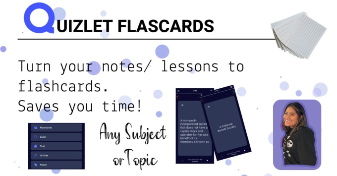 Create quizlet flashcards for you by Sherel_b | Fiverr Create quizlet flashcards for you by Sherel_b | Fiverr