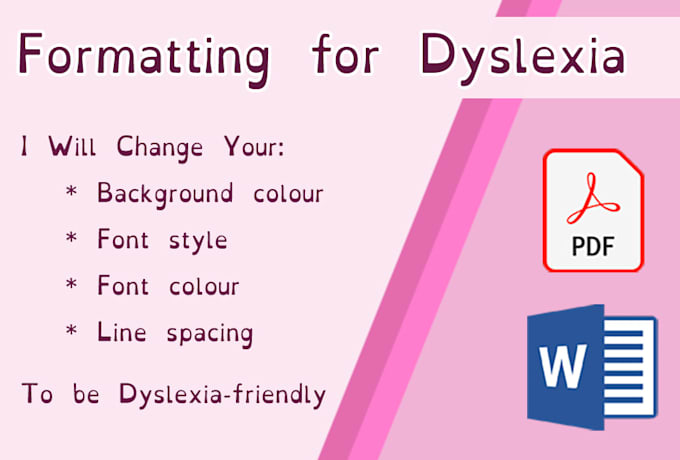 Convert your text to a dyslexia friendly format by Larellacreates | Fiverr
