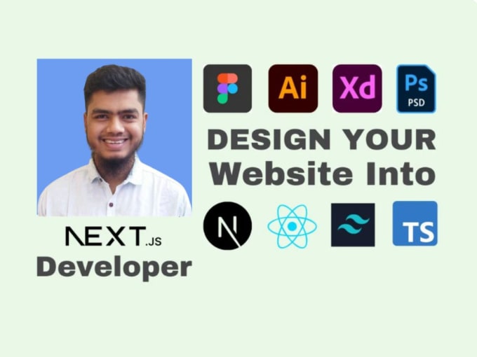 Convert the figma design to react js, figma design to next js with ...