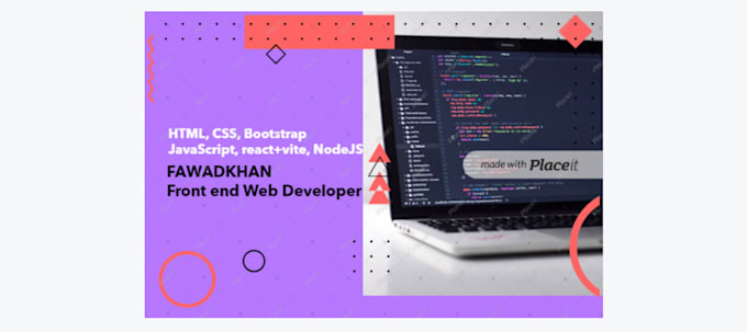 Be Your Front End Web Developer Using Html Css React Js Bootstrap 7703