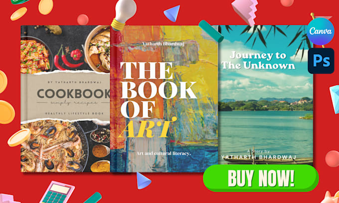 Design catchy book cover for hard cover books and amazon kdp by Yatharthbhard90 | Fiverr