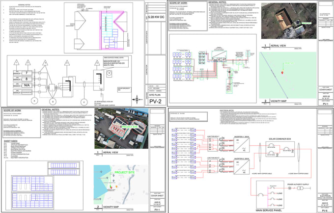 Design solar pv roof top and commercial plan in auto cad by Konica1995 ...